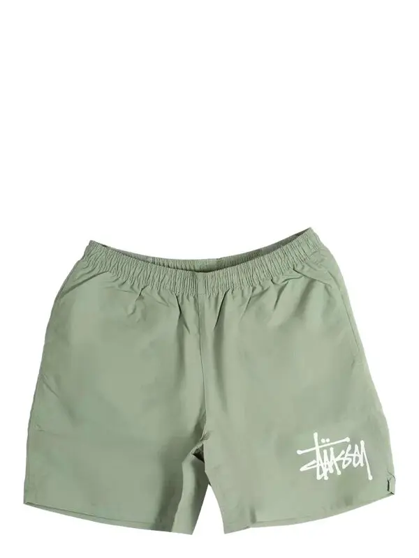 StÜssy Elasticated Logo Shorts - Green