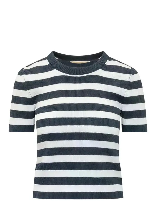 Michael Kors Striped Crew-neck T-shirt - Blue