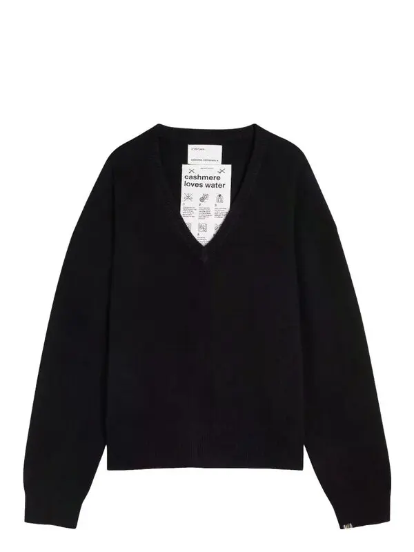 EXTREME CASHMERE X 457 Jack V-neck Sweater - Black