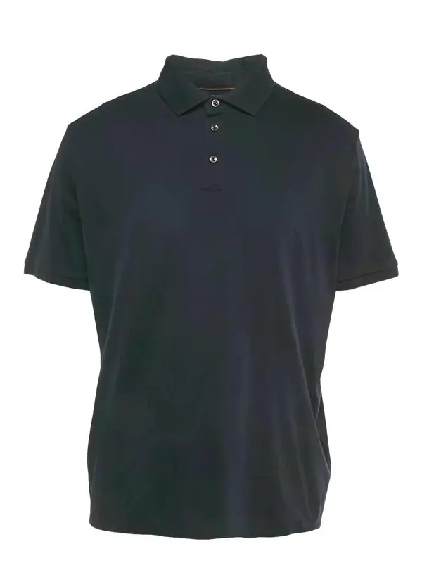 Hugo Boss Buttoned Polo Shirt - Blue