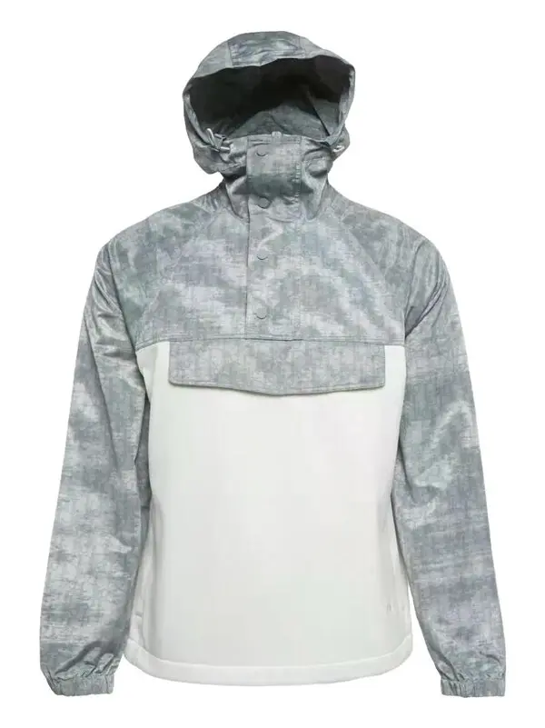 Dior Oblique-pattern Hooded Jacket - Grey