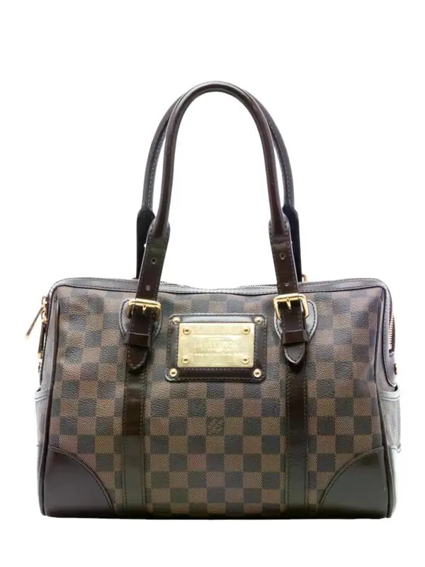 LOUIS VUITTON 2008 Damier Ebene Berkeley Handbag - Brown