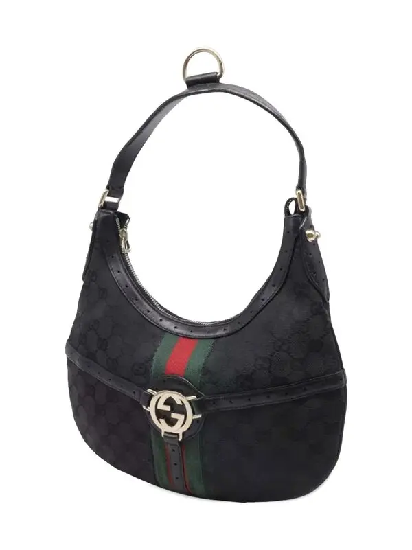 Gucci Reins Logo Bag - Black