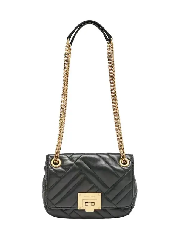 Michael Kors Vivianne Quilted-leather Shoulder Bag - Black