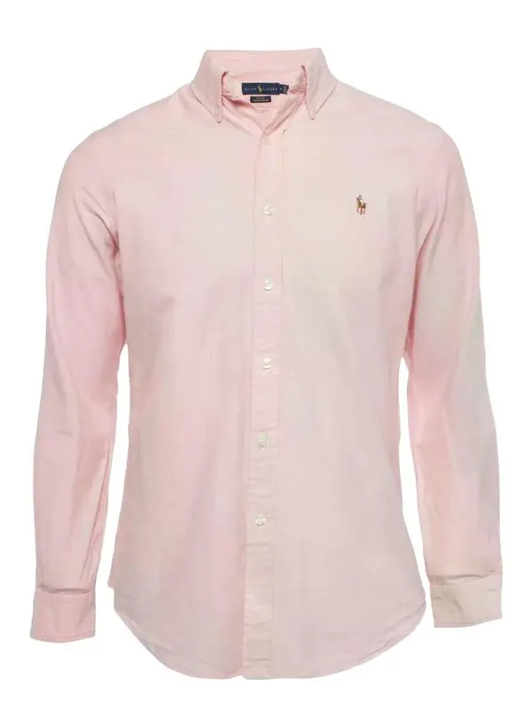 Polo Ralph Lauren Slim-fit Pony Embroidered Shirt - Pink