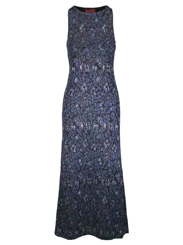 Missoni Floral Sleeveless Maxi Dress - Blue