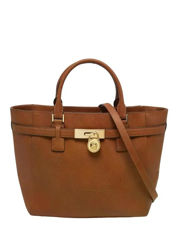 Michael Kors Hamilton Moderne Leather Tote - Brown