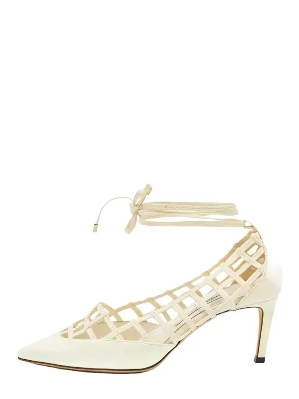 JIMMY CHOO Soraya Leather Heeled Pumps - Neutrals