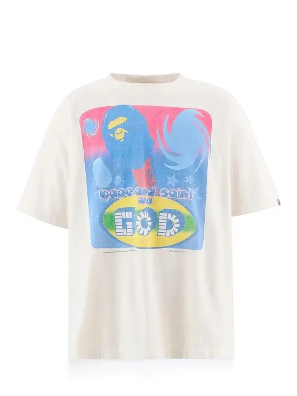 SAINT MXXXXXX X Bape God T-shirt - White
