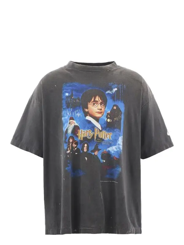 SAINT MXXXXXX X Harry Potter And The Philosopher's Stone T-shirt - Black