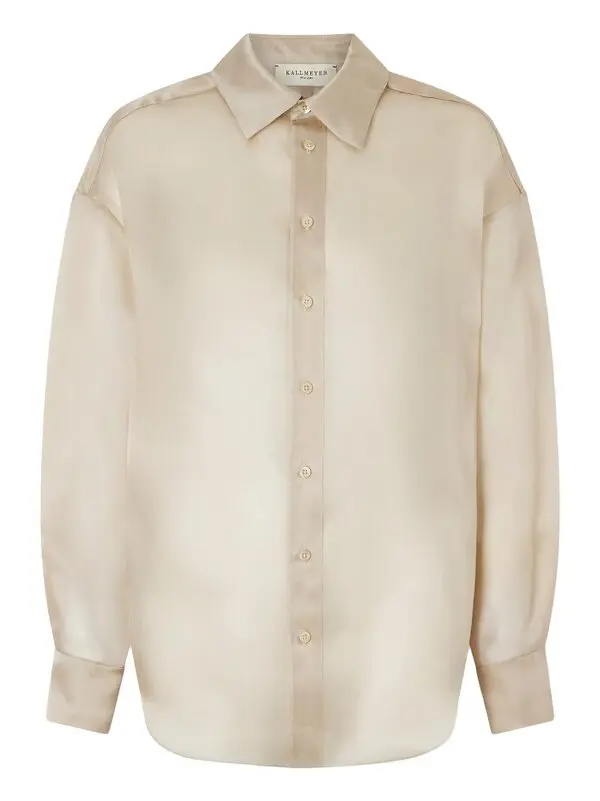 KALLMEYER Dani Silk-organza Shirt - Beige