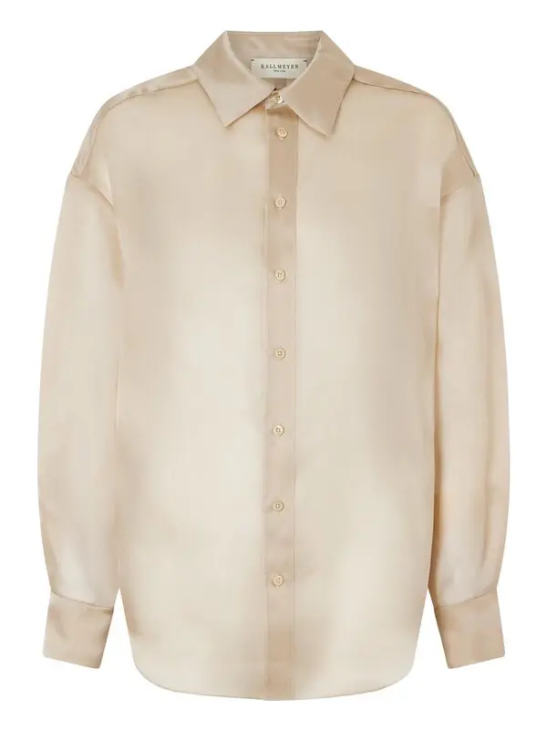KALLMEYER Dani Silk-organza Shirt - Neutrals