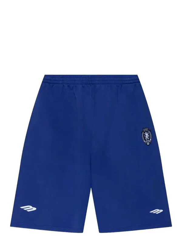Balenciaga Embroidered Shorts - Blue