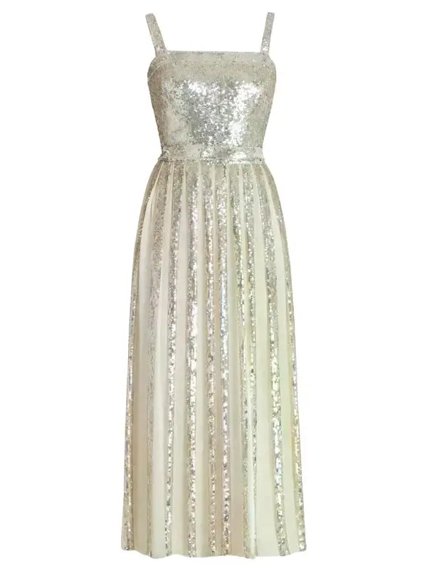 TEMPERLEY LONDON Filigree Strappy Gown - Neutrals