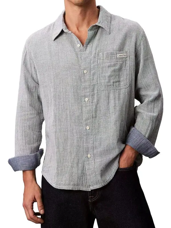 Calvin Klein Striped Shirt - Blue