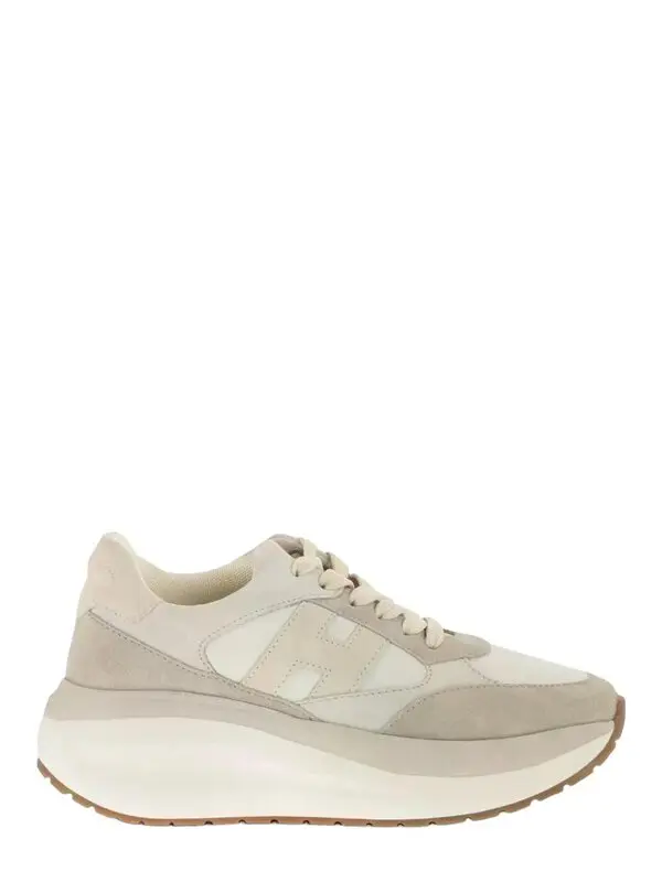 Hogan Maxi I Active Lace-up Suede Sneakers - Neutrals