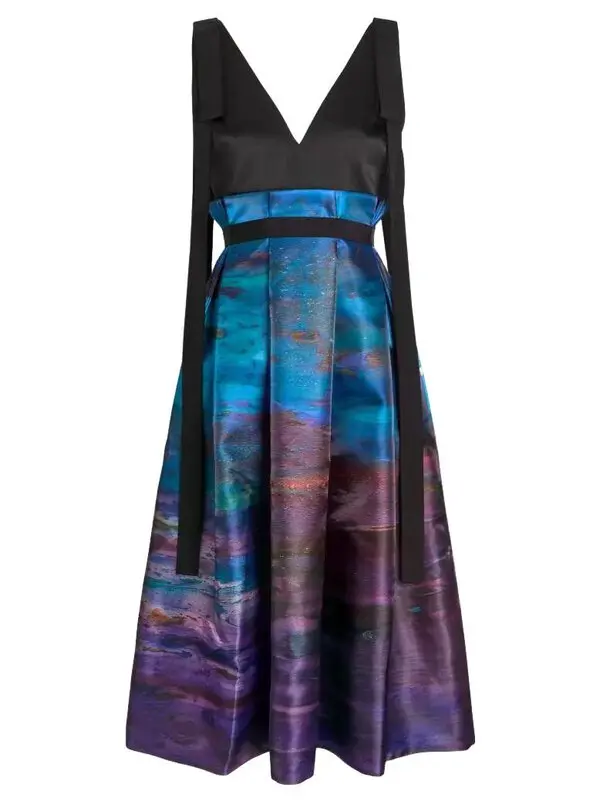 ROKSANDA Runa V-neck Tie Dress - Black