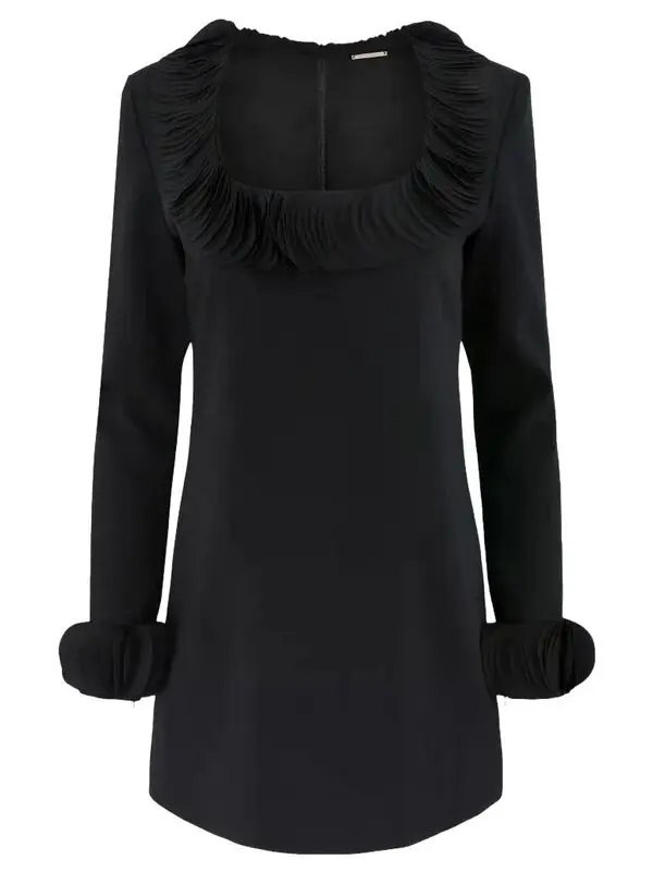 Alexis Tyra Ruffled Mini Dress - Black