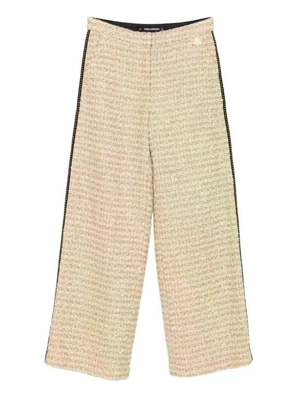 Karl Lagerfeld Bouclé Trousers - Neutrals