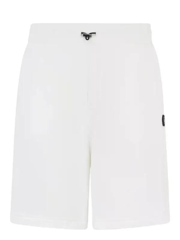Philipp Plein Logo-motif Fleece Shorts - Neutrals