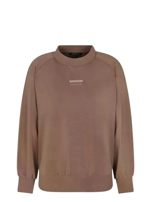 Armani Exchange Logo-detail Sweatshirt - Brown
