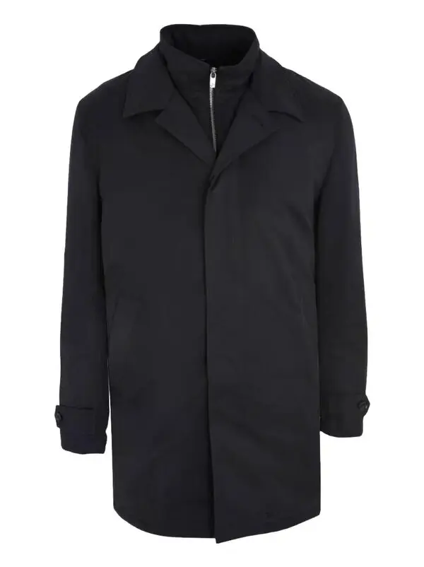 TOMBOLINI Long-sleeve Layered Coat - Blue