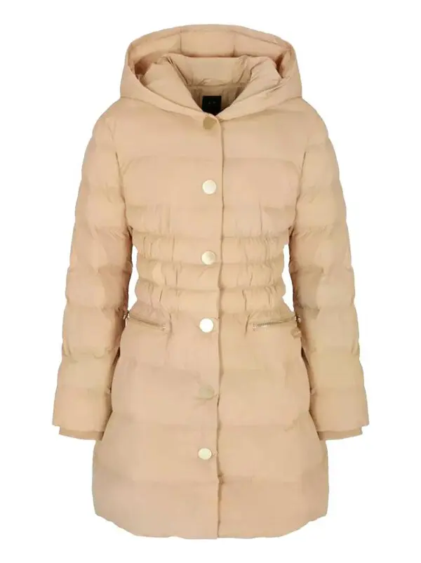 Armani Exchange Hooded Buttoned Coat - Neutrals