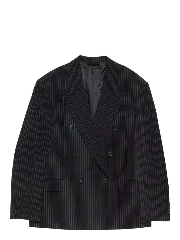 Acne Studios Pinstripe Double-breasted Jacket - Black