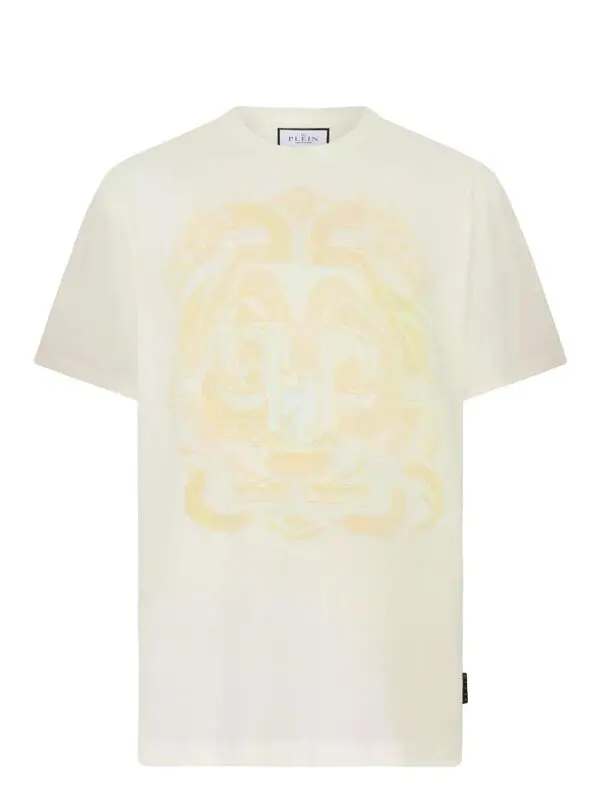 Philipp Plein Dragon Round-neck T-shirt - Neutrals