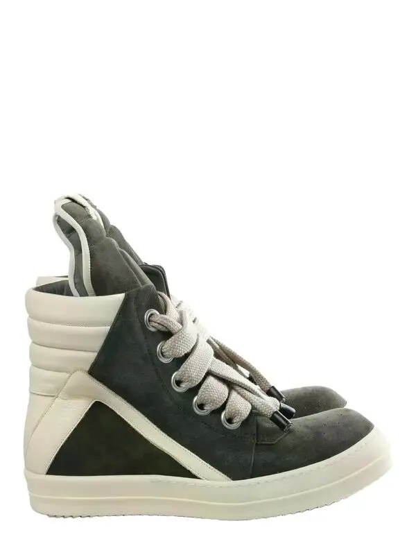 Rick Owens Jumbolace Geobasket Sneakers - Green