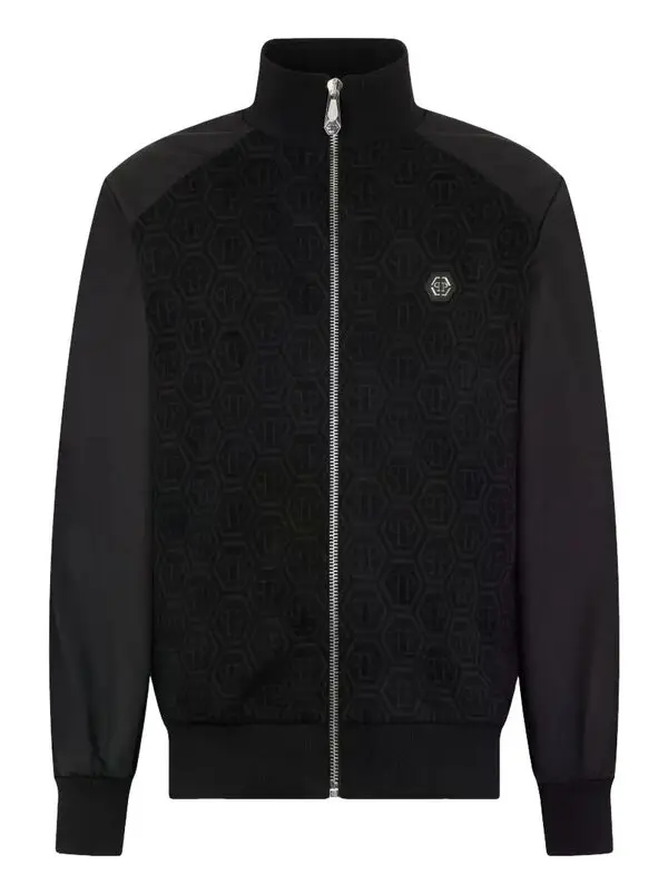 Philipp Plein Monogram Track Jacket - Black