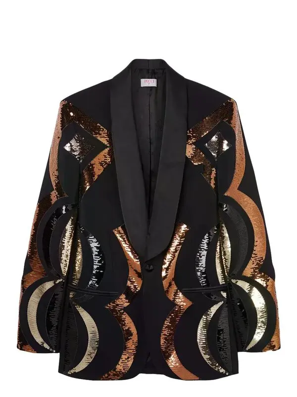 Emilio Pucci Embroidered Blazer - Black