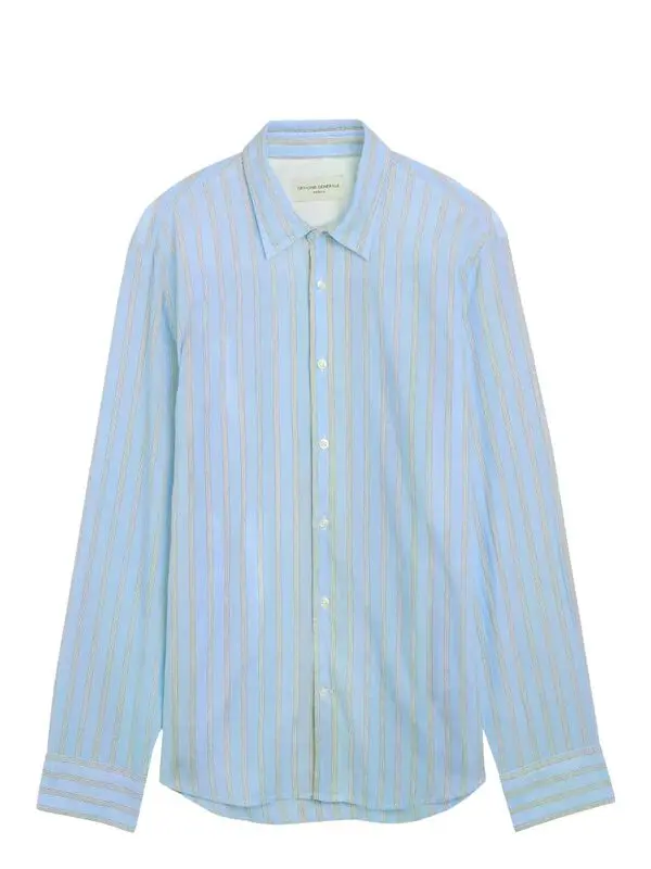 Officine Générale Striped Shirt - Blue