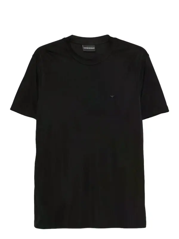 Emporio Armani Logo-detail T-shirt - Black