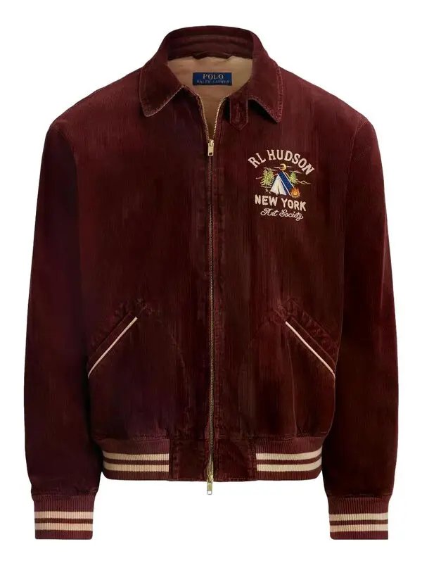 Polo Ralph Lauren Embroidered Bomber Jacket - Red