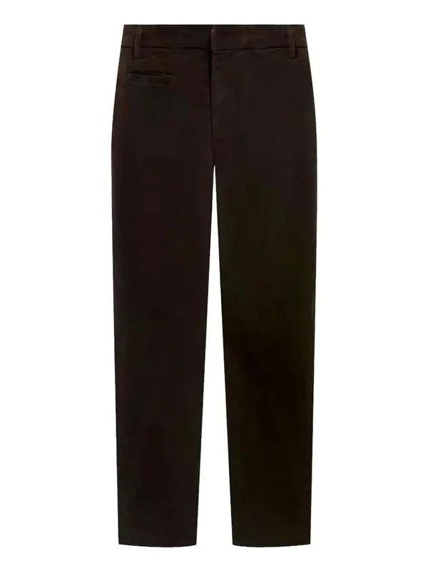 DONDUP Corduroy-effect Straight-leg Trousers - Brown