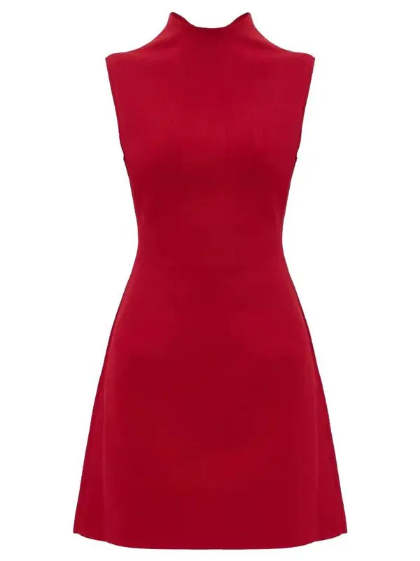 Cult Gaia Harlow High-neck Mini Dress - Red