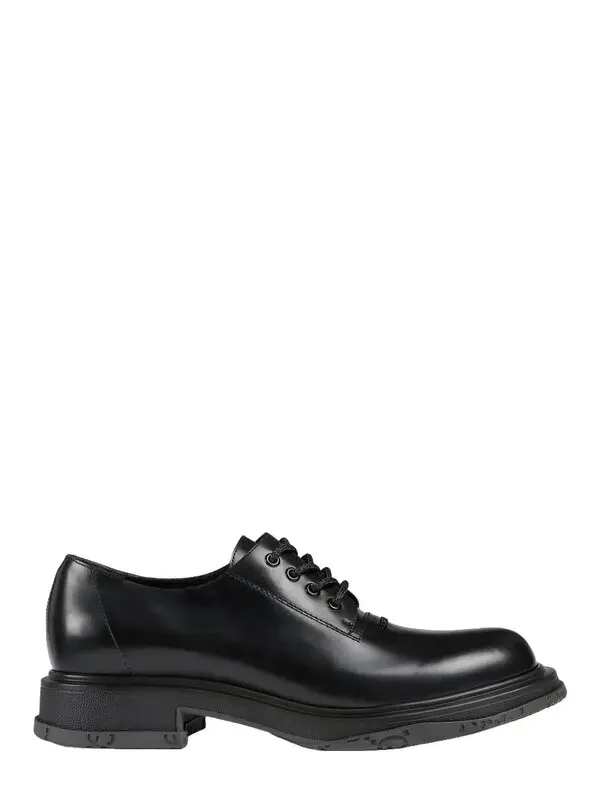 Gucci Lace-up Leather Derby Shoes - Black