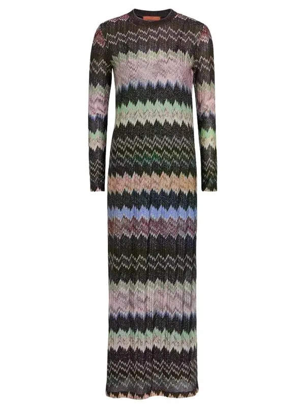 Missoni Zig Zag Midi Dress - Black
