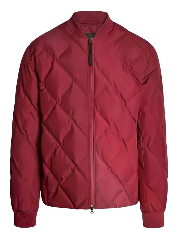 ALPHA TAURI Diamond-quilted Padded Jacket - Red