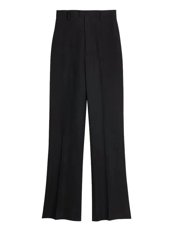 ARMARIUM Carlo Flared Trousers With Side Pockets - Black