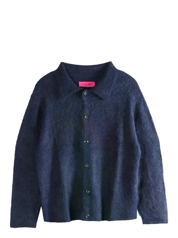 THE ELDER STATESMAN Buttoned Collared Shirt - Blue
