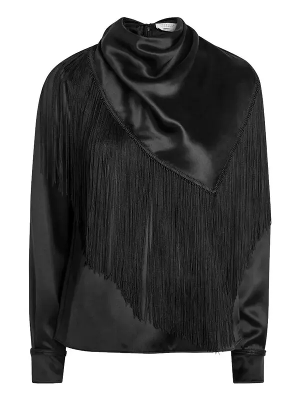 Gabriela Hearst Anderson Fringe-detail Top - Black