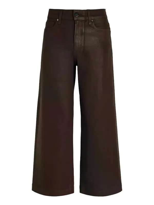 Paige Anessa Wide-leg Jeans - Brown