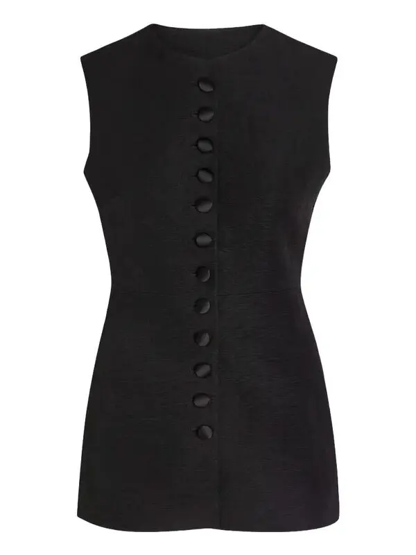 LIBEROWE Jayla Button-front Vest - Black