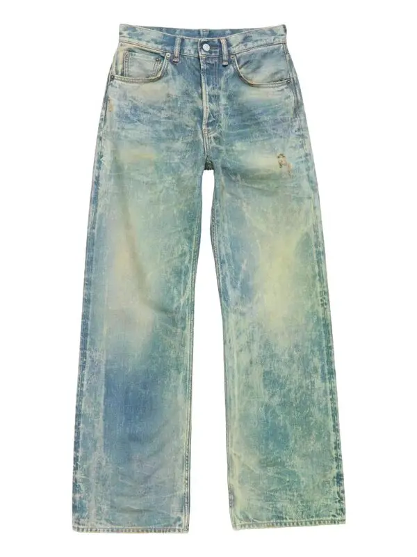 Acne Studios Distressed Five-pocket Jeans - Blue