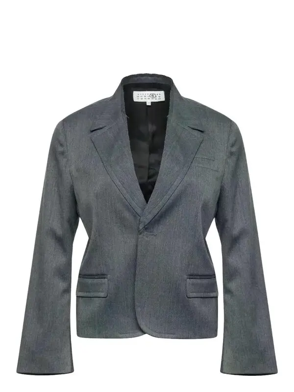 MAISON MARGIELA Notched-lapels Jacket - Grey