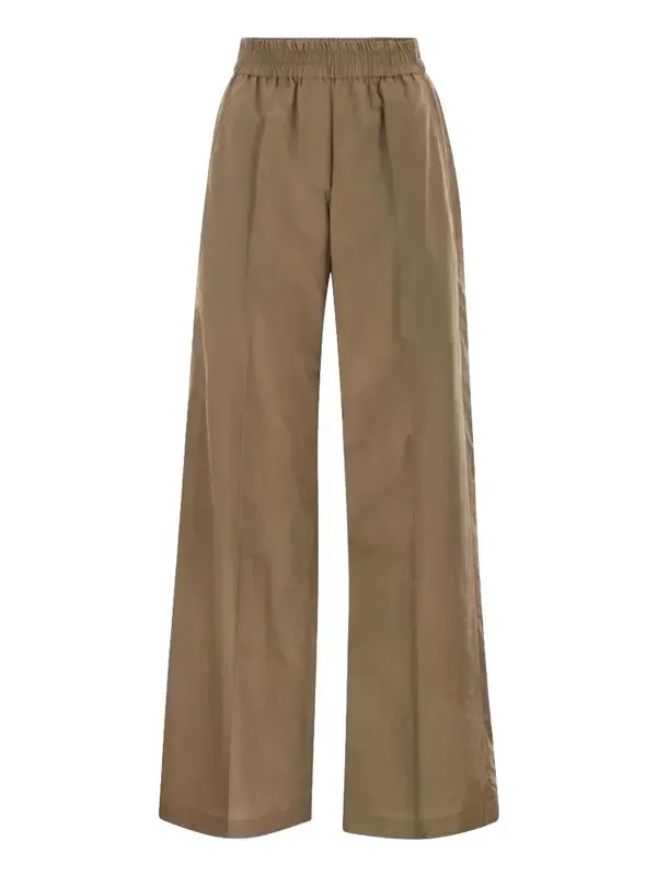 Brunello Cucinelli Elasticated-waistband Trousers - Brown