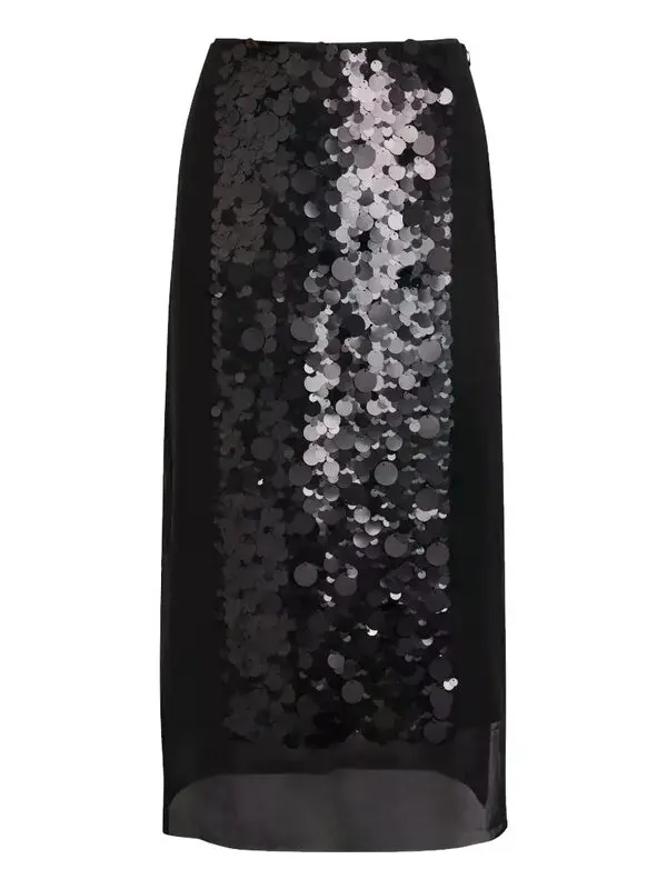 JOSEPH Sequin-embellished Midi Skirt - Black