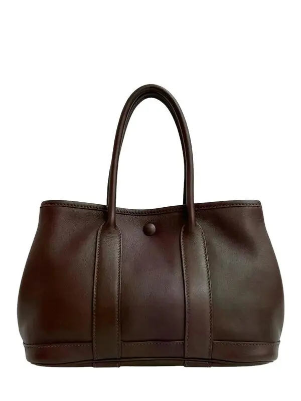 Hermès 2004 Swift Leather Garden Party 23 Tote Bag - Brown